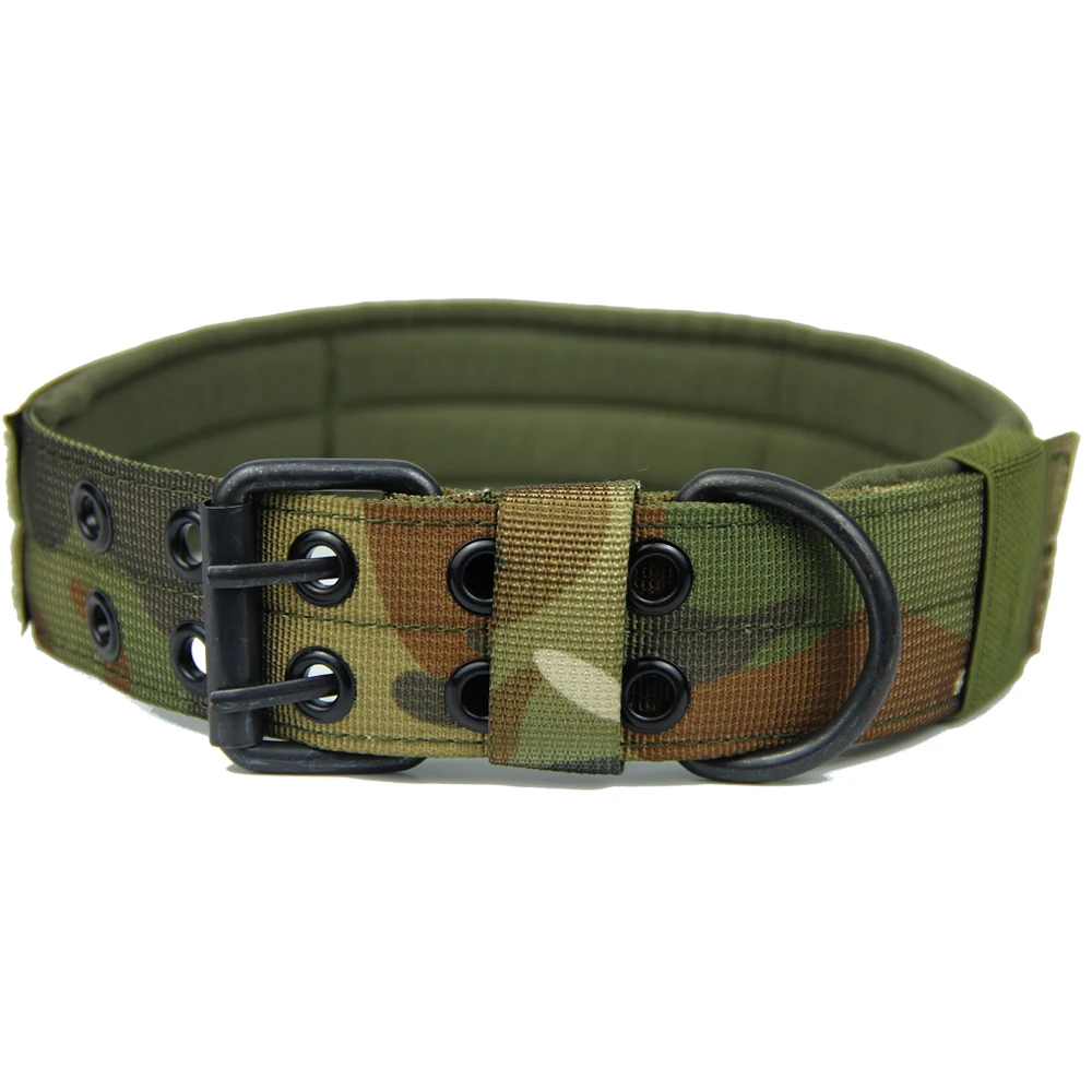 Tactical Camo Color Dog Collars For Big Dogs And Leashes Nylon Tactical ...