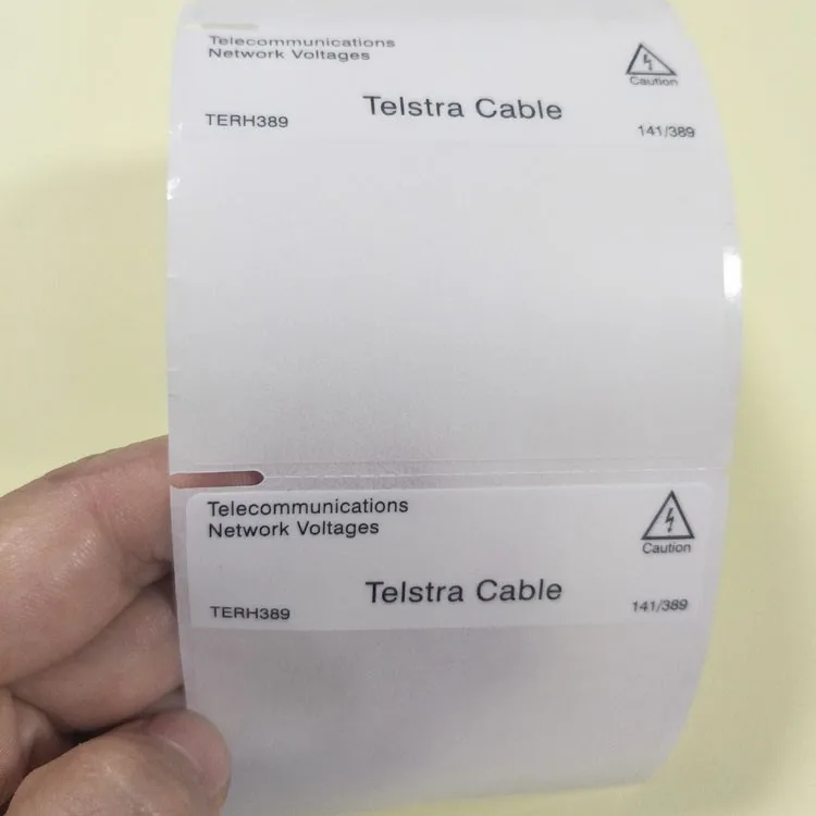 Hfc Coaxial Cables Nbn Foxtel Telstra Cable Stickers Label - Buy ...