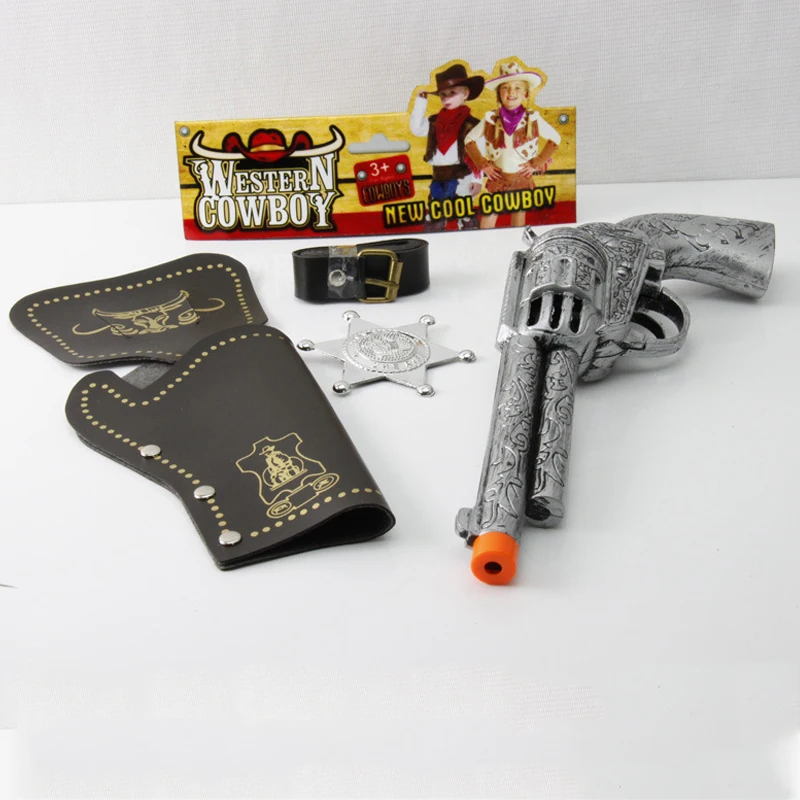 New Cool Western Cowboy Plastic Toy Gun Play Set - Buy Plastic Kids Boy ...