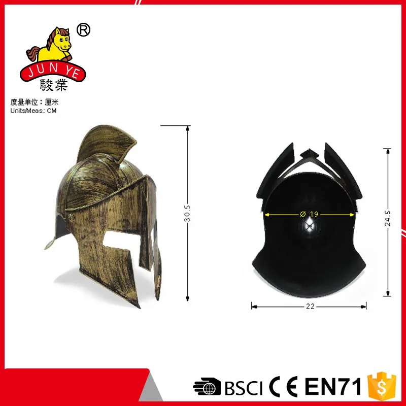 Chinese Wholesale The Special Style Golden Warrior Roman Helmets Toy ...