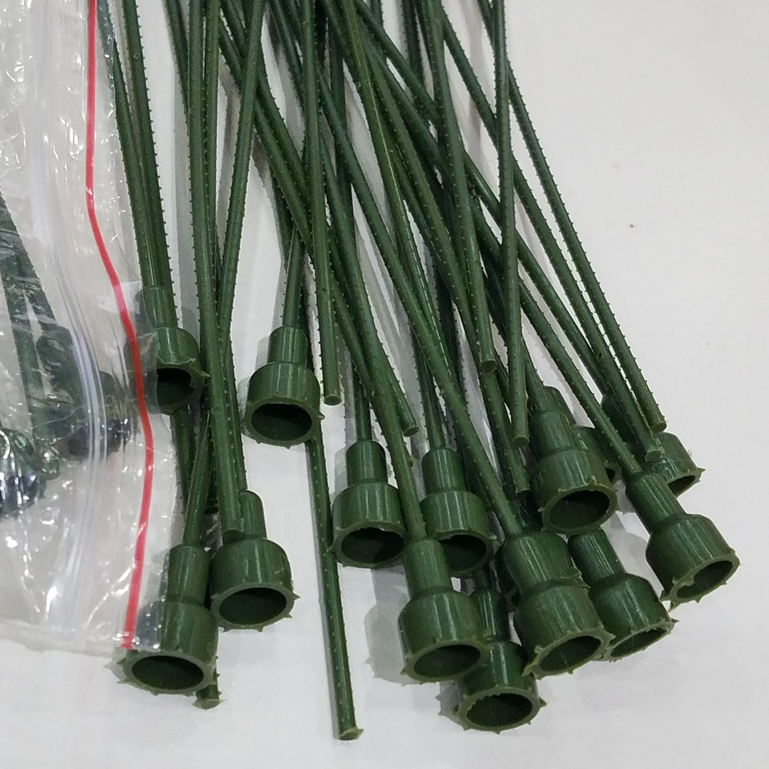 Artificial rose stem floral holder plastic rose stems for bloom fresh ...