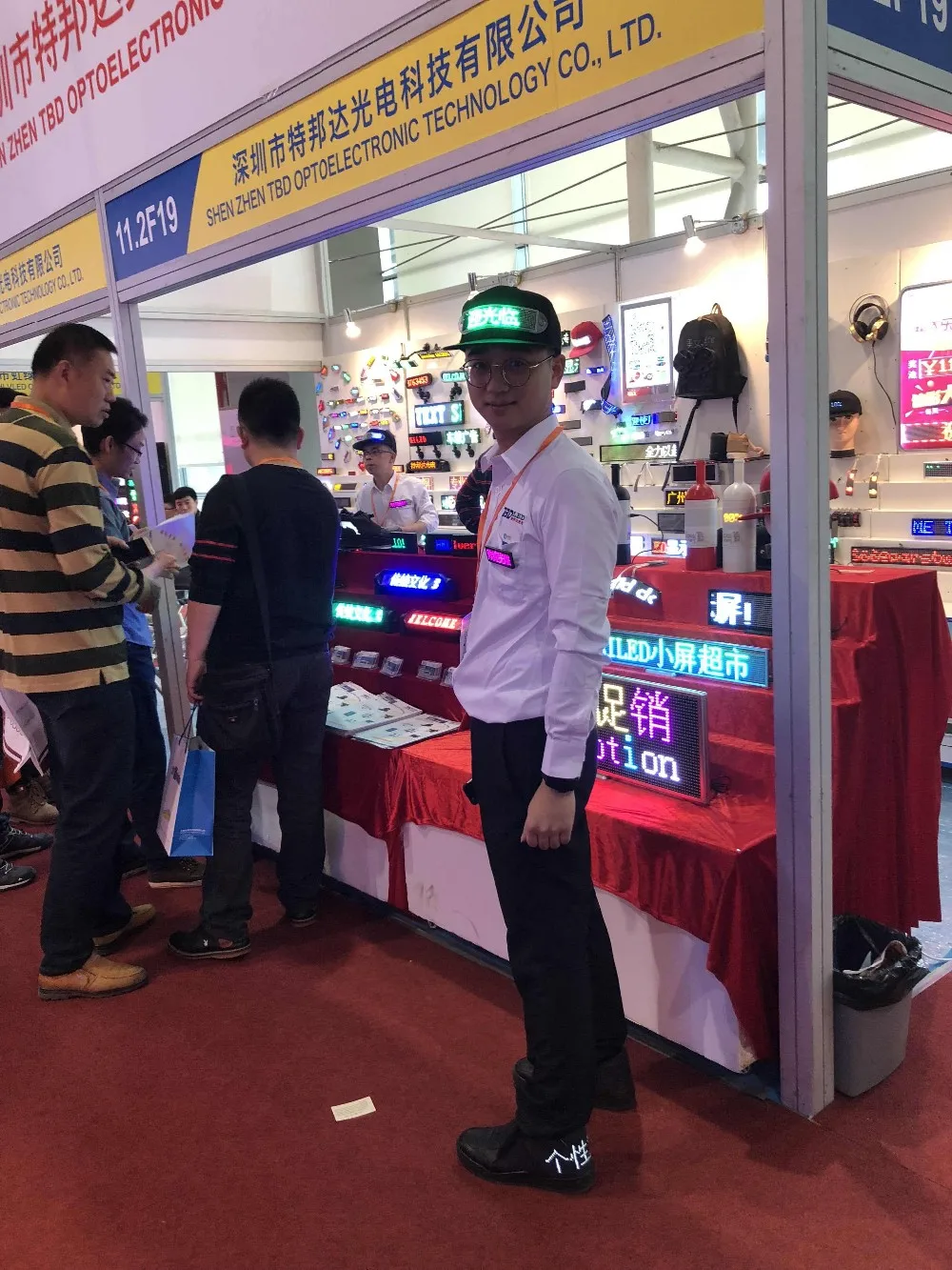 Wearable LED Name Badge - Programmable Scrolling Message