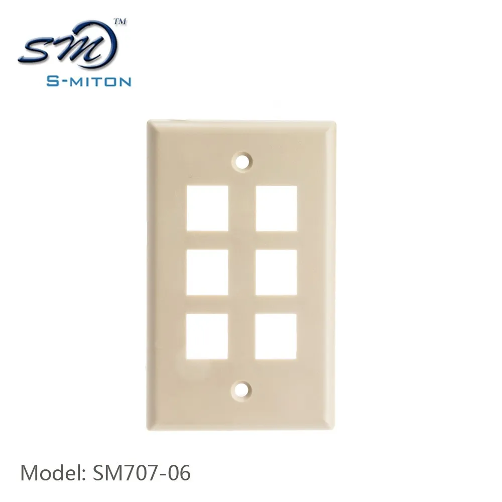 6 Port Telephone Wall Panel Face Plate RJ11 from China Manufacturer ...