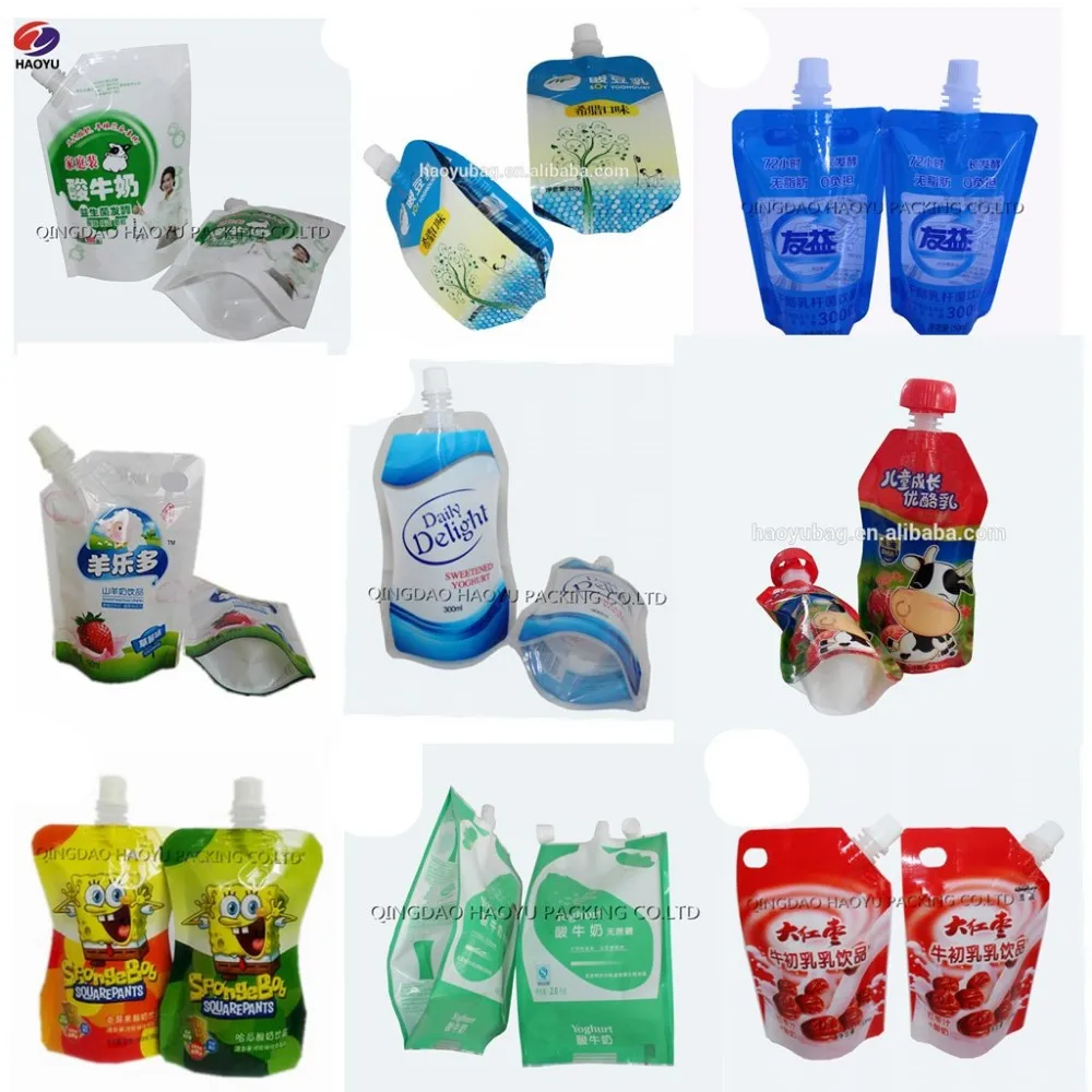 Custom Children Juice Package,Yogurt Bags,Liquid Packing Bags Bag Spout ...