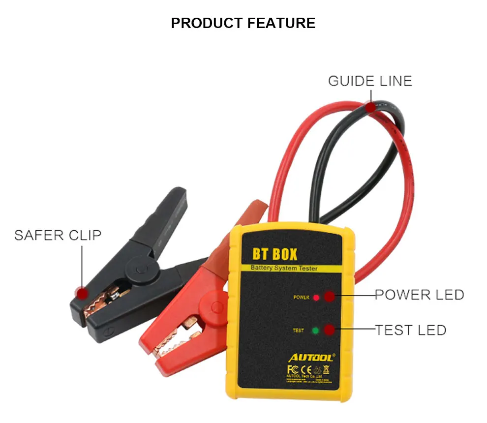 New Arrival Battery Tester AUTOOL BT BOX - Android/ios Support