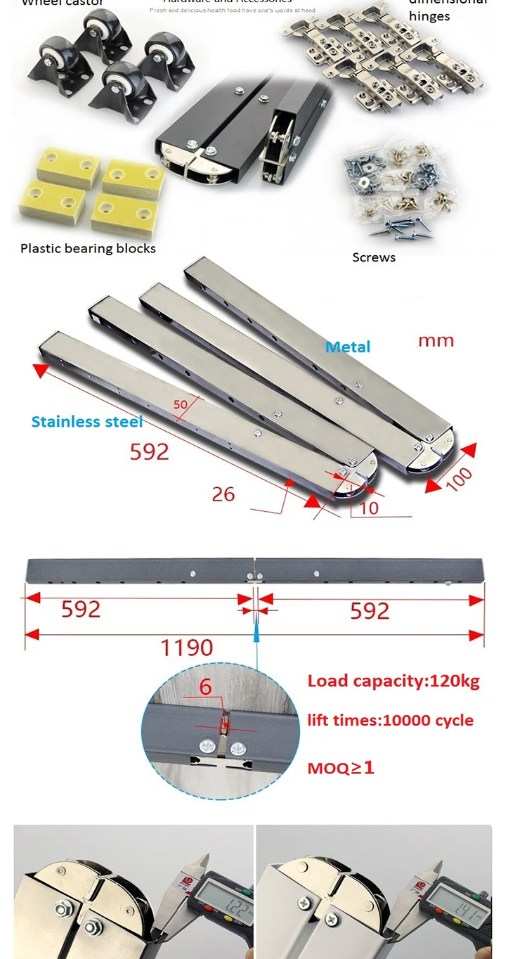 New Arrival Moveable Extension Dinner Table Mechanism Folding Table ...