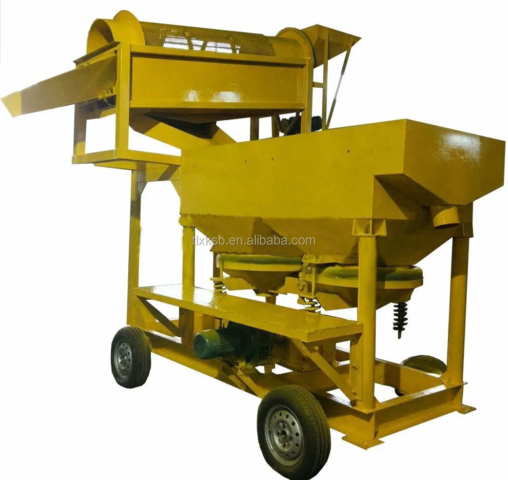 Mini Portable Screen Trommel Sluice Box For Sale / Mobile Diamond Wash ...