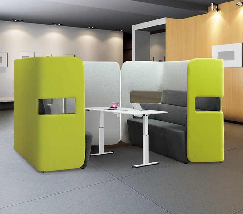 Modern Office Semi Privacy Pod Conference Sofa High Back - Buy Office ...