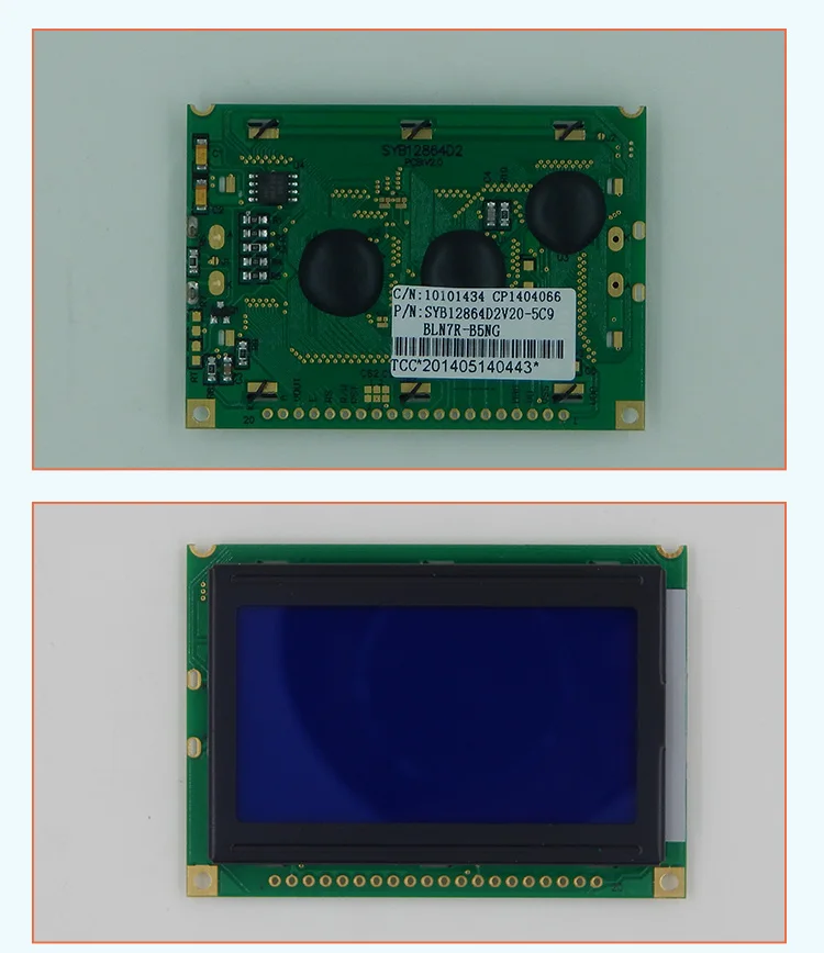 Tcc Lcd Industrial 12864 Graphic Display Module 3.3v/5v Led Backlight ...