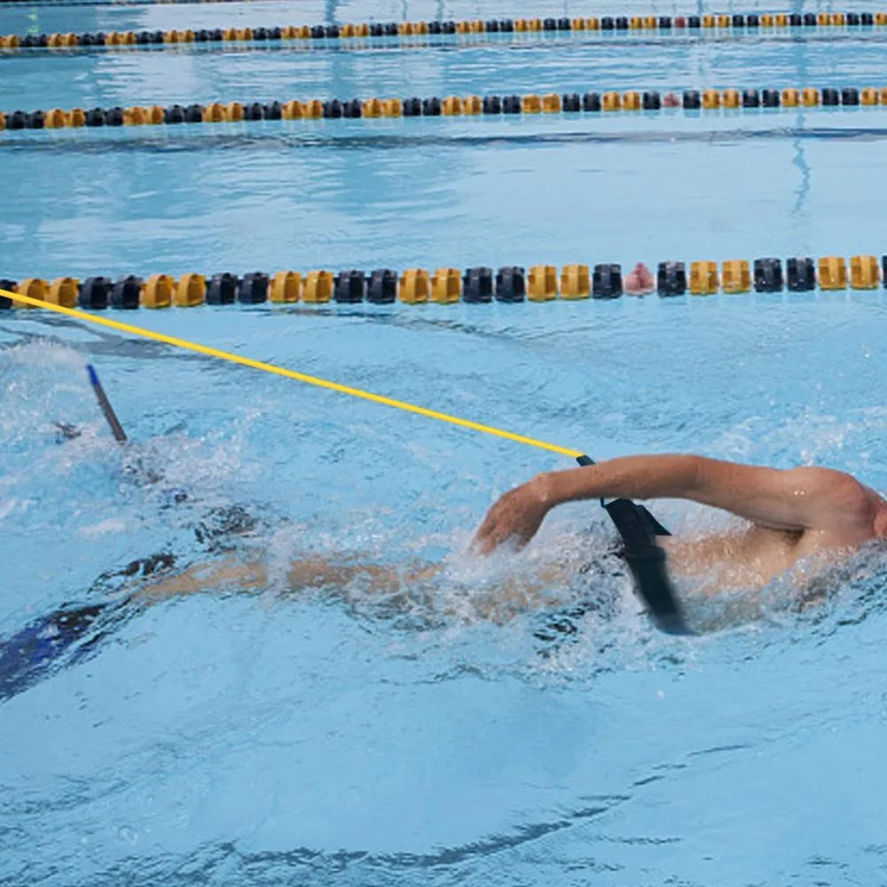 3m Swim Training Resistance Band With Adjustable Neoprene Belt Elastic ...