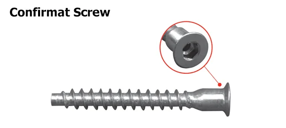 Euro Screw Zinc Plated Steel Confirmat Screws - Buy Steel Confirmat ...