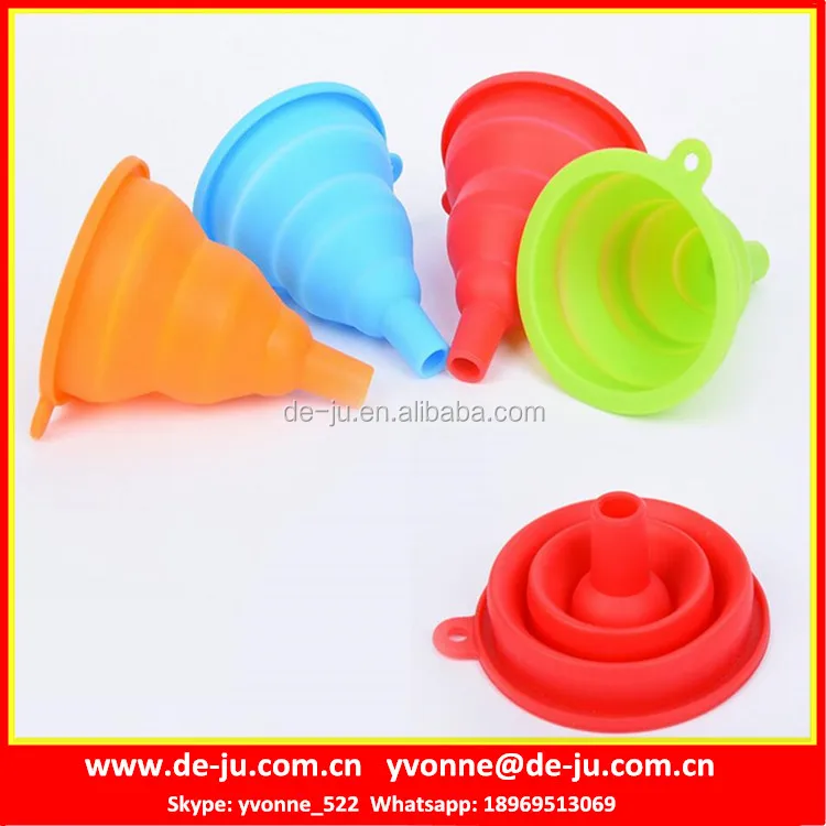 Small Size Foldable Silicone Rubber Funnel - Buy Silicone Rubber Funnel ...