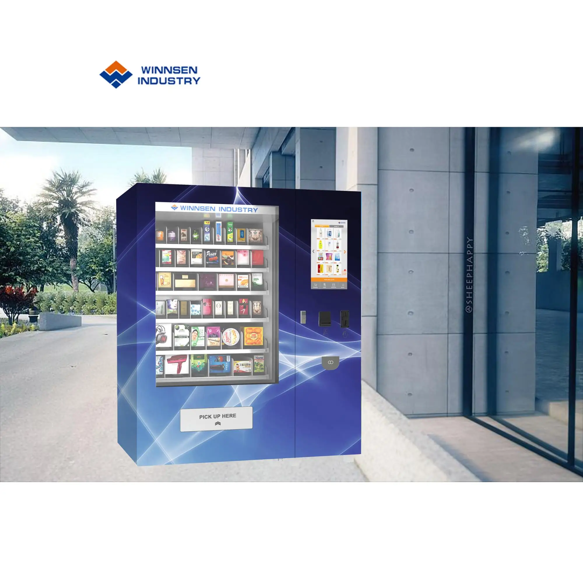 Smart Vending System Ear Phone Vending Machine For Public Street - Buy ...