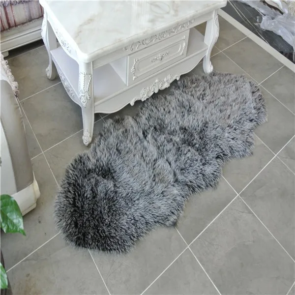 5-6cm Hairy Fake Sheepskin Faux Animal Fur Round Rug - Buy Faux Animal ...