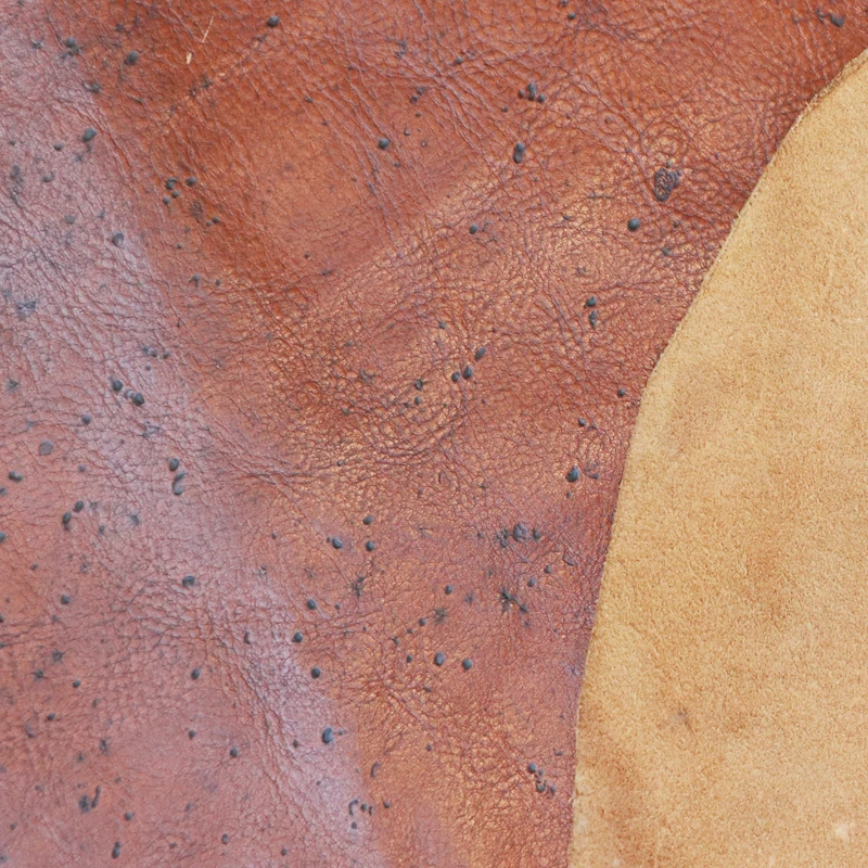 Genuine Leather Natural Insect Bite Leather For Diy Handbag - Buy ...