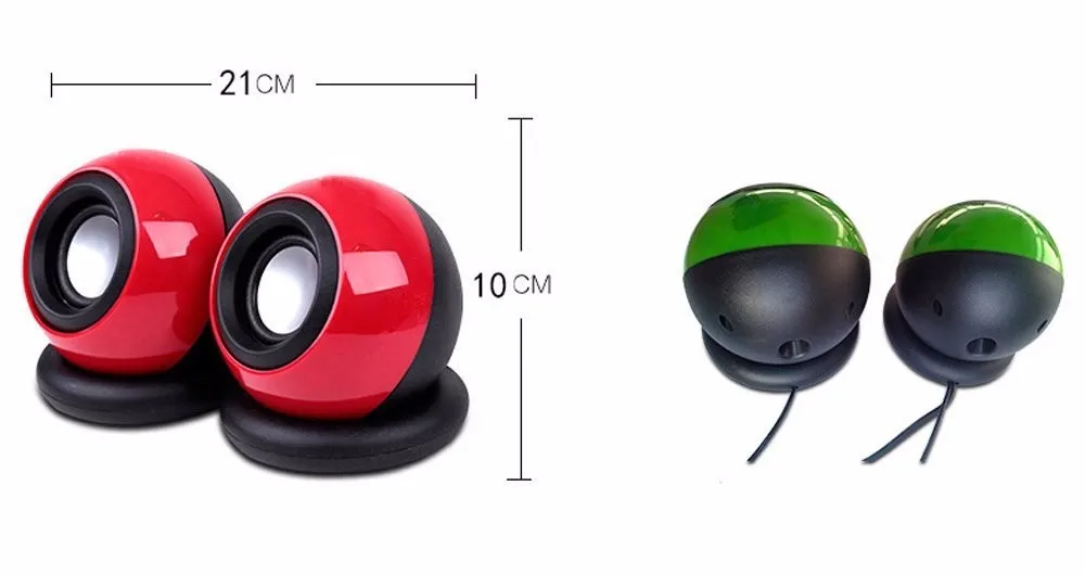 Green Wired Round Computer Speaker - Buy Round Computer Speaker,Wired ...