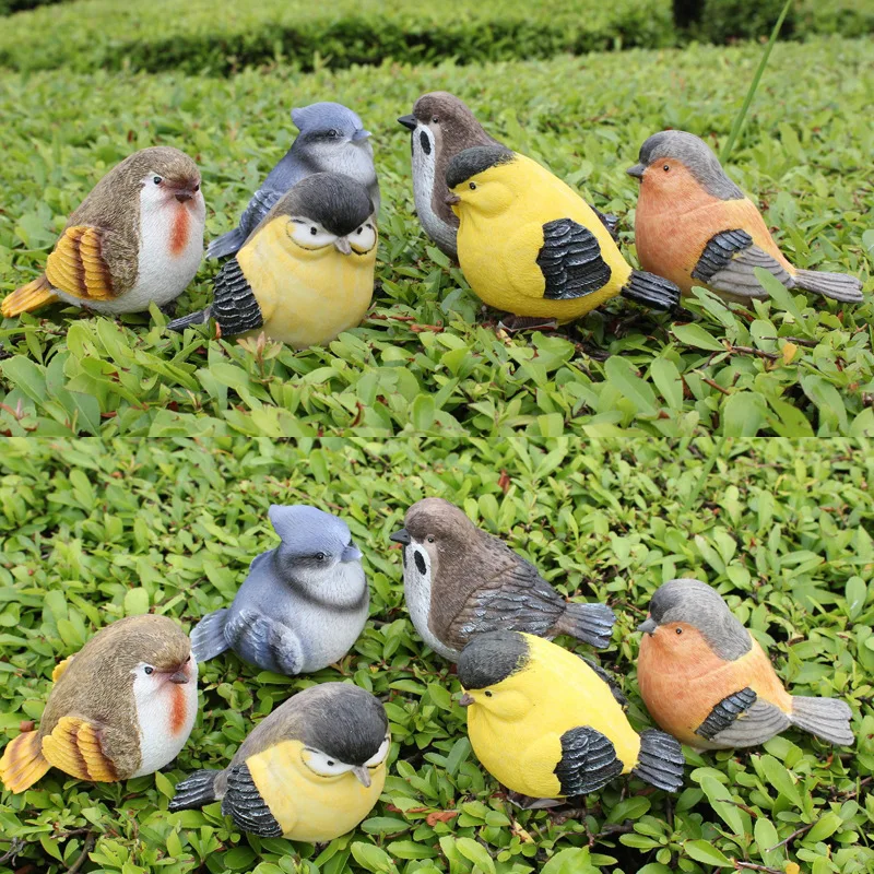 6 Pack Garden Props Kids Toy Resin Manmade Craftwork Artificial ...