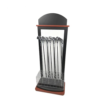 Sports Equipment Floor Shaft Display Stand Retail Wooden Golf Club ...