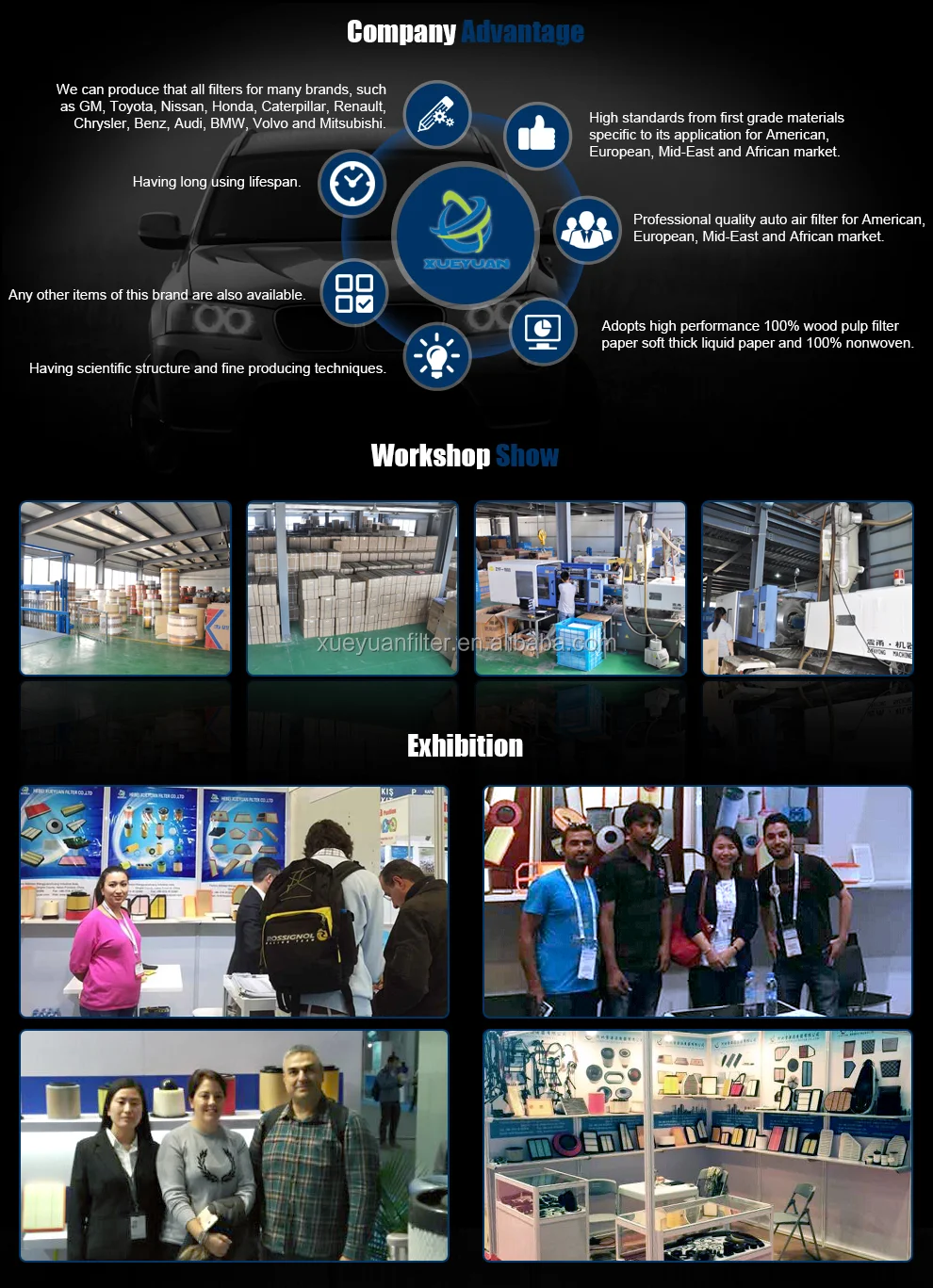 Auto Panel Pu Air Filter 92vb-9601-ha 6610580 92vb9601ha Air Filter for ...