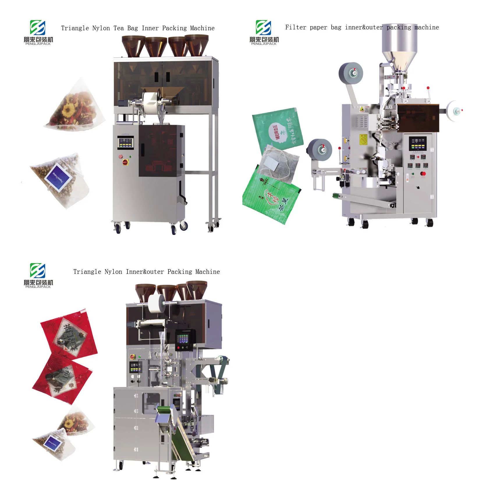 Triangle Tea Bag Making Machine Packaging Filter Paper Tea Bag ...