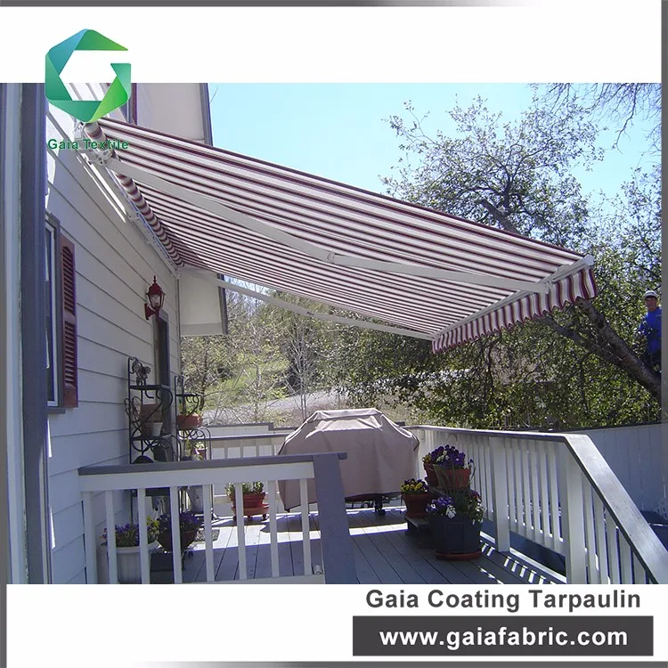 100% Polyester Waterproof Sunshade Outdoor Pvc Awning Fabric - Buy Pvc ...