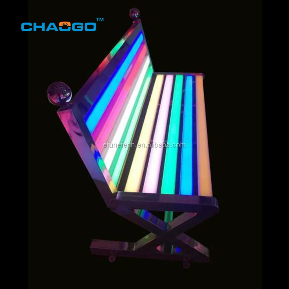 Modern LED Illuminated Park Bench - Perfect for Outdoor Spaces