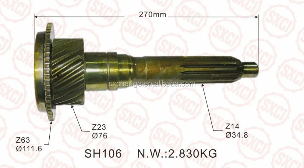 Transmission Shaft For Mitsubishi Fuso Me509577 4d34 Turbo Ps125,Me ...