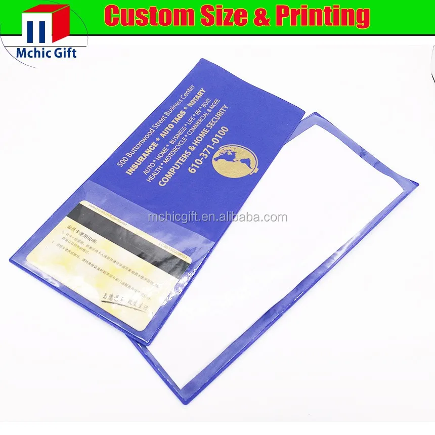 Cheap Custom Print Plastic Pvc Insurance Pouch,Insurance Wallet Pocket ...