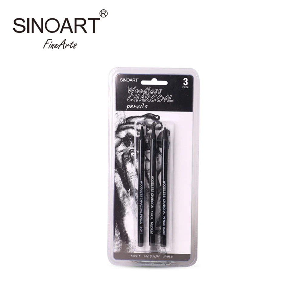 Factory Art Painting Pencil 8mm 18mm Grey Black Woodless Graphite ...