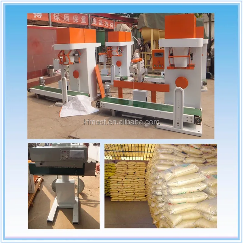 5-50kg Bag Corn Silage Packing Machine With Filling Conveyor Sewing ...