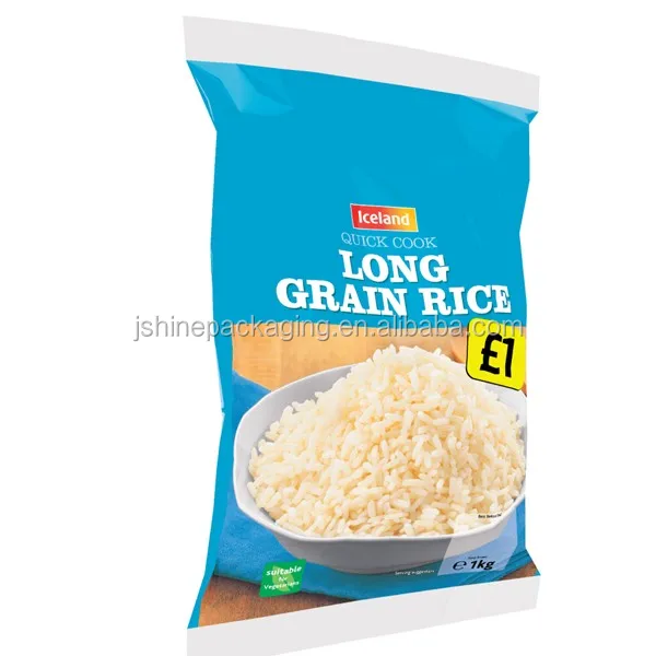 Custom Clear Plastic Bag Barcode Printing For Rice Packages - Buy ...