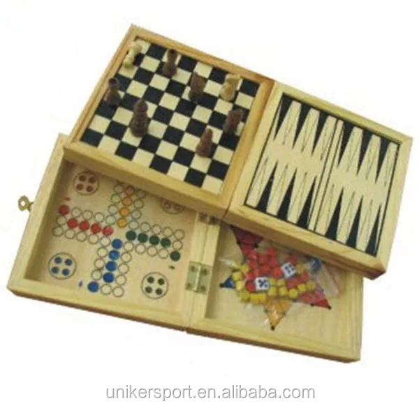 4 In 1 Multiple Board Game,Wooden Board Game Set - Buy 4 In 1 Game Set ...