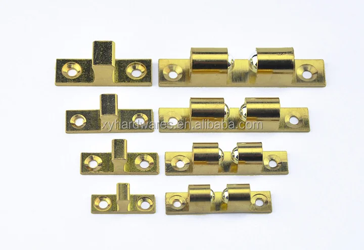 Brass Ball Catch Double Door Catch Cabinet Door Stop Magnetic
