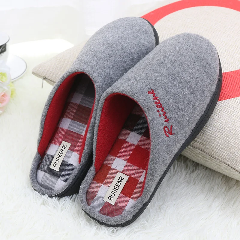 Bottes En Peluche Velours Pu Pour Hommes,Chaussons Modernes ...