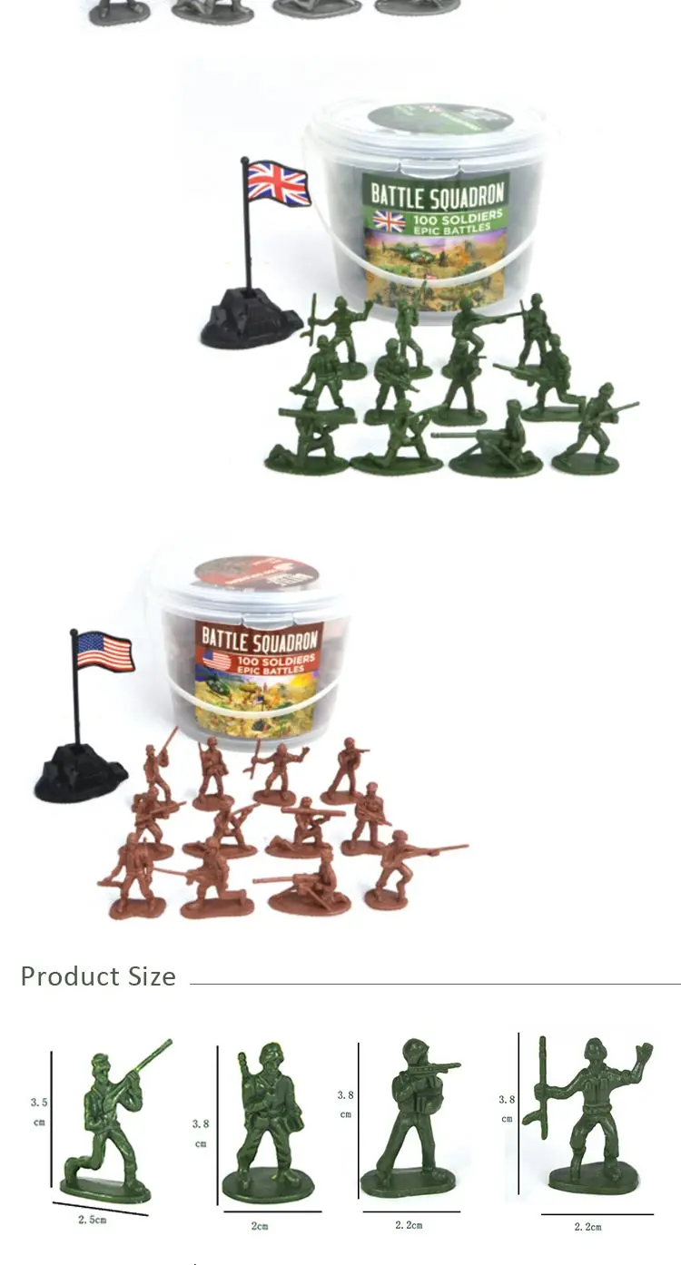 Ept Plastic Classic Army Men Soldier Figurine Mini Figures Soldiers ...