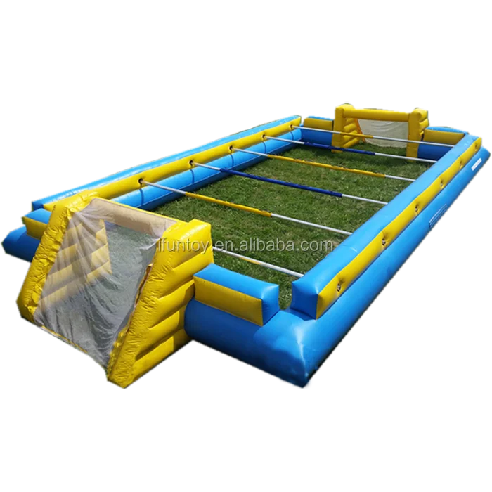 Outdoor Human Foosball Tournament Inflatable Slip And Slide Football ...