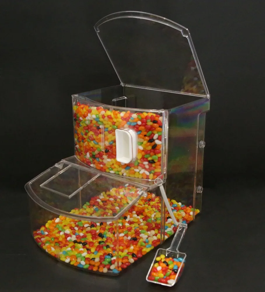 Supermarket And Retail Store Bulk Food Display Clear Plastic Container ...