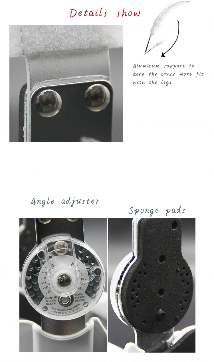 Professional AFO Rigid Adjustable Medical Boot for Ankle Fractures