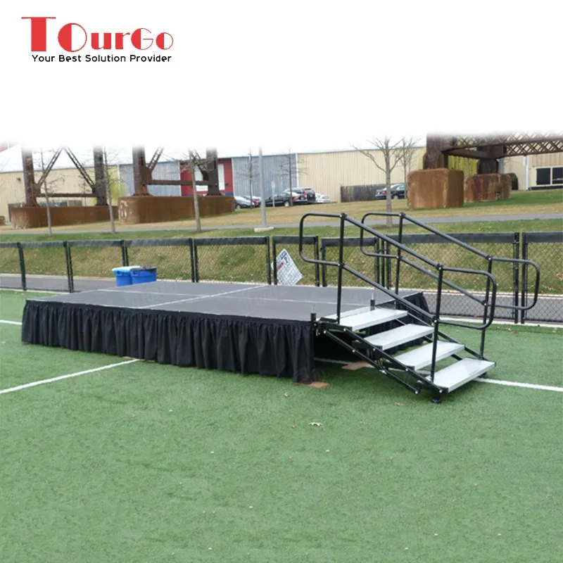 2017 Best Selling Movable Fold Up Stage With Carpet Stage Platforms For ...