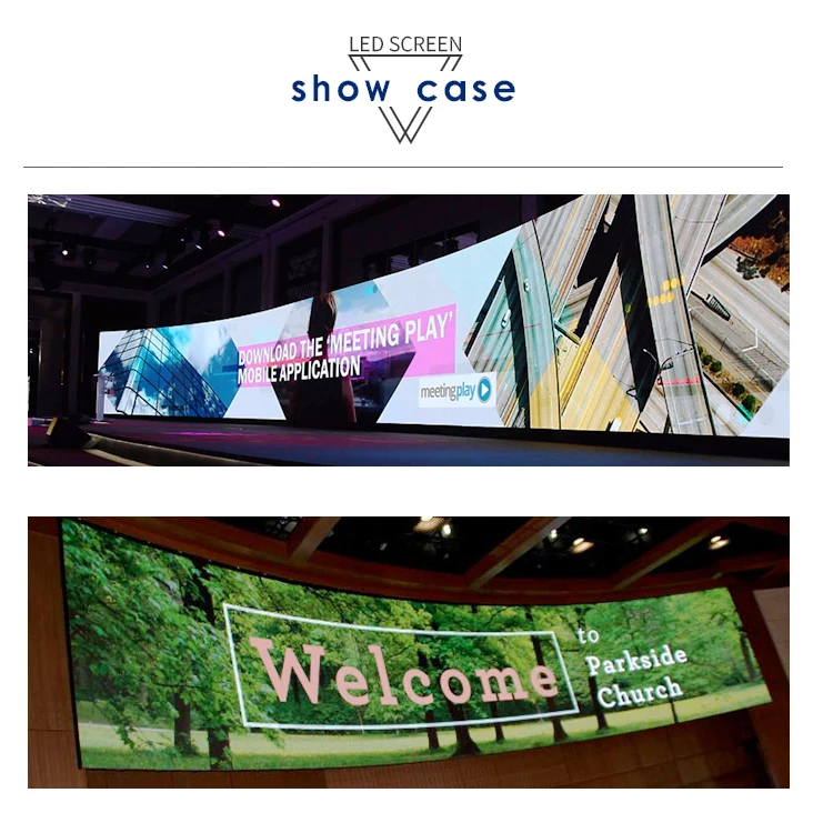 Factory Custom Full Color Stage Background Led Video Wall Curved Indoor ...