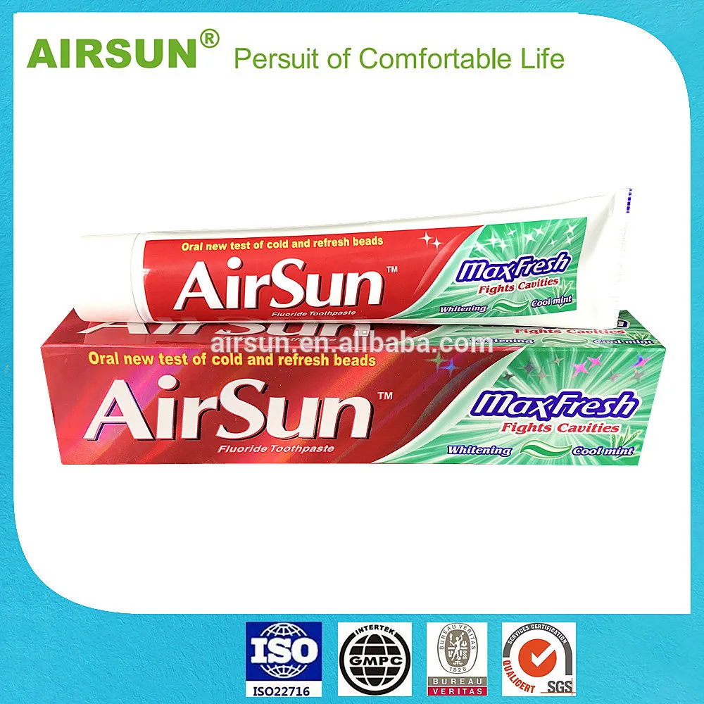 AirSun Whitening Flouride Anti-cavity Toothpaste, View Anti-cavity ...
