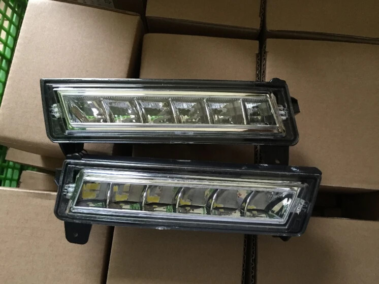 Hot Led Drl Front Daytime Running Fog Light For Mercedes W164 X204 Glk ...