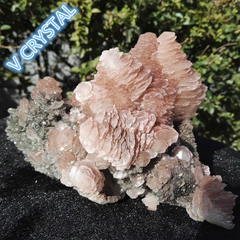 Natural Rose Quartz Crystal Cluster Wholesale Pink Calcite Stone ...