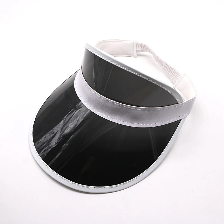 Transparent Plastic UV Protection Sun Visor Hat Multiple Color Options ...