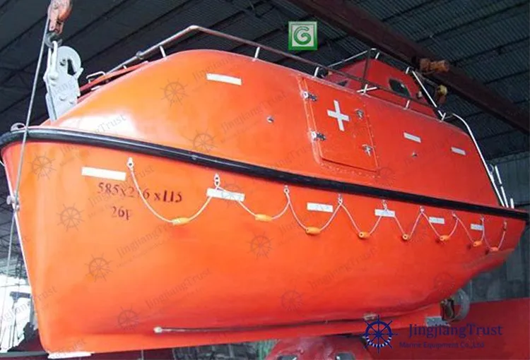 8m Marine Open Type Free Fall Lifeboat with Diesel Engine for Sale ...