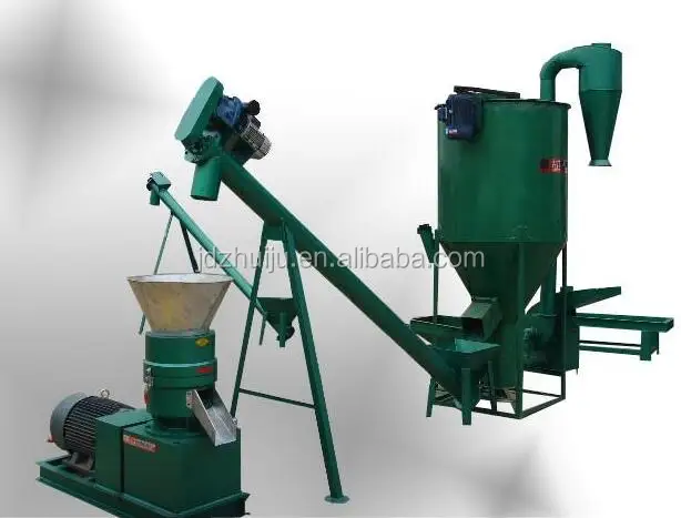 300kg Per Hour Animal Feed Crusher And Mixer Grain Hammer Mill - Buy ...