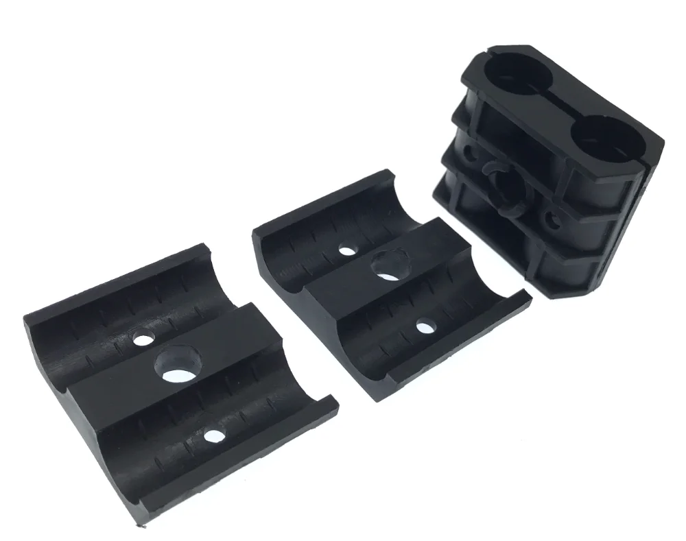 Fiber Cable And Power Cable Support Block Two Holes Type 14mm Plastic ...