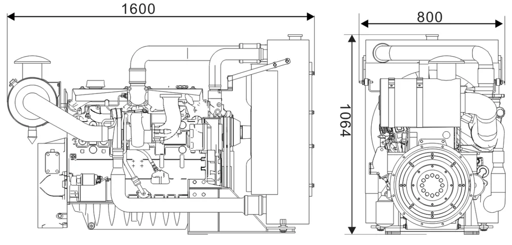 High Quality 6 Cylinder Diesel Engine 1006tag For Generator Set - Buy 6 ...