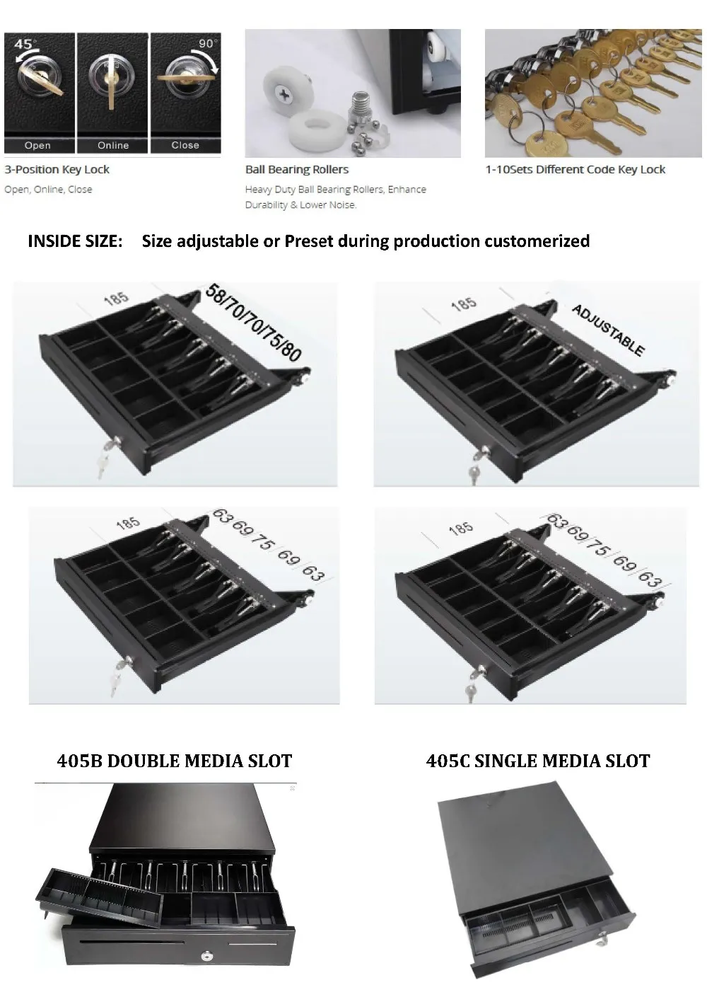Rj11/rj12 Cash Drawer 410 Cashier Calculator - Buy Cashier Calculator ...