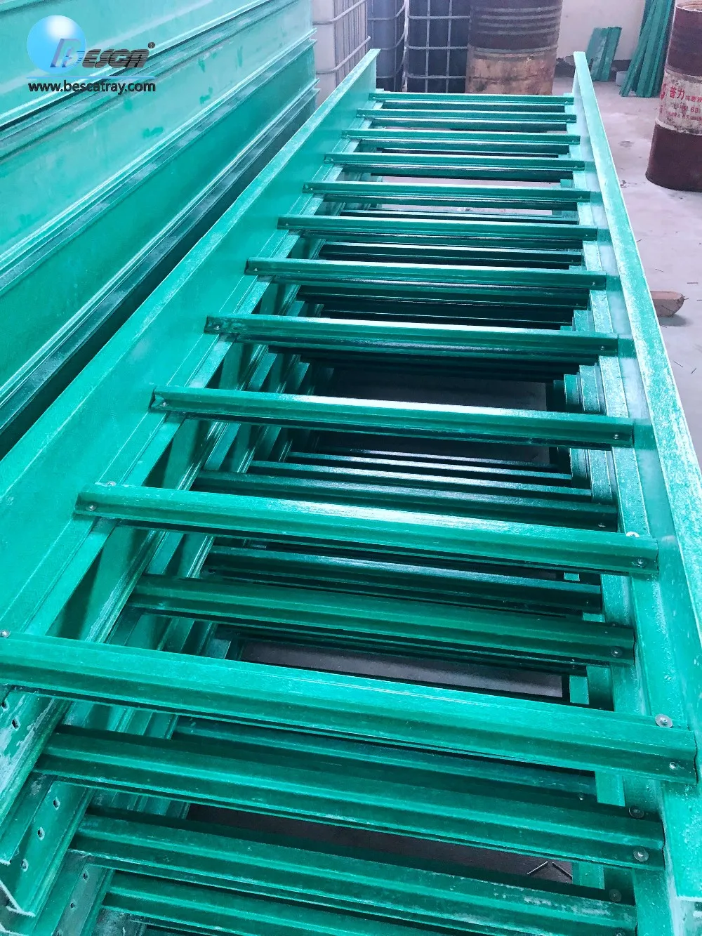 900mm Light Weight Horizontal Frp Fibreglass Ladder Type Cable Tray ...